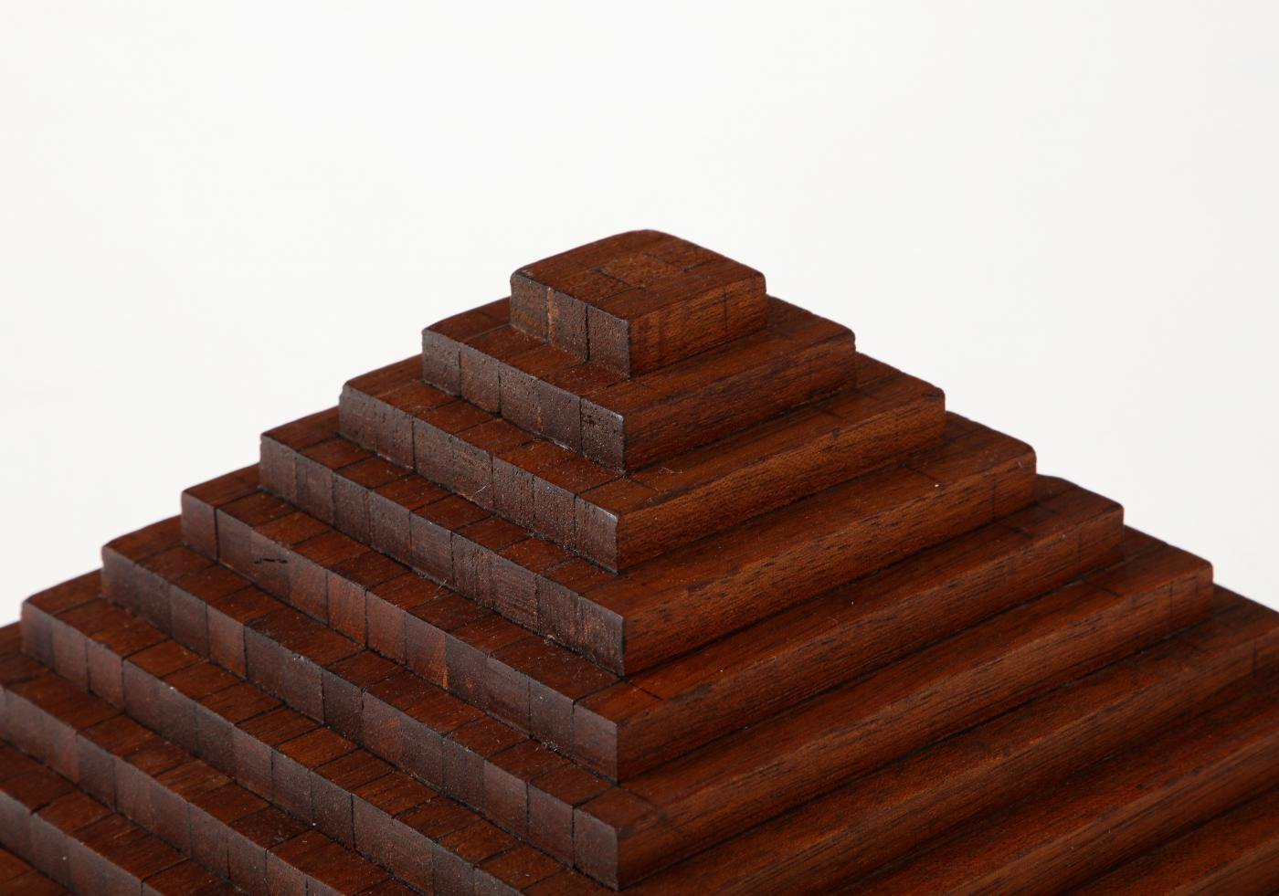 French Block Carved Pyramid, Circa 1960s