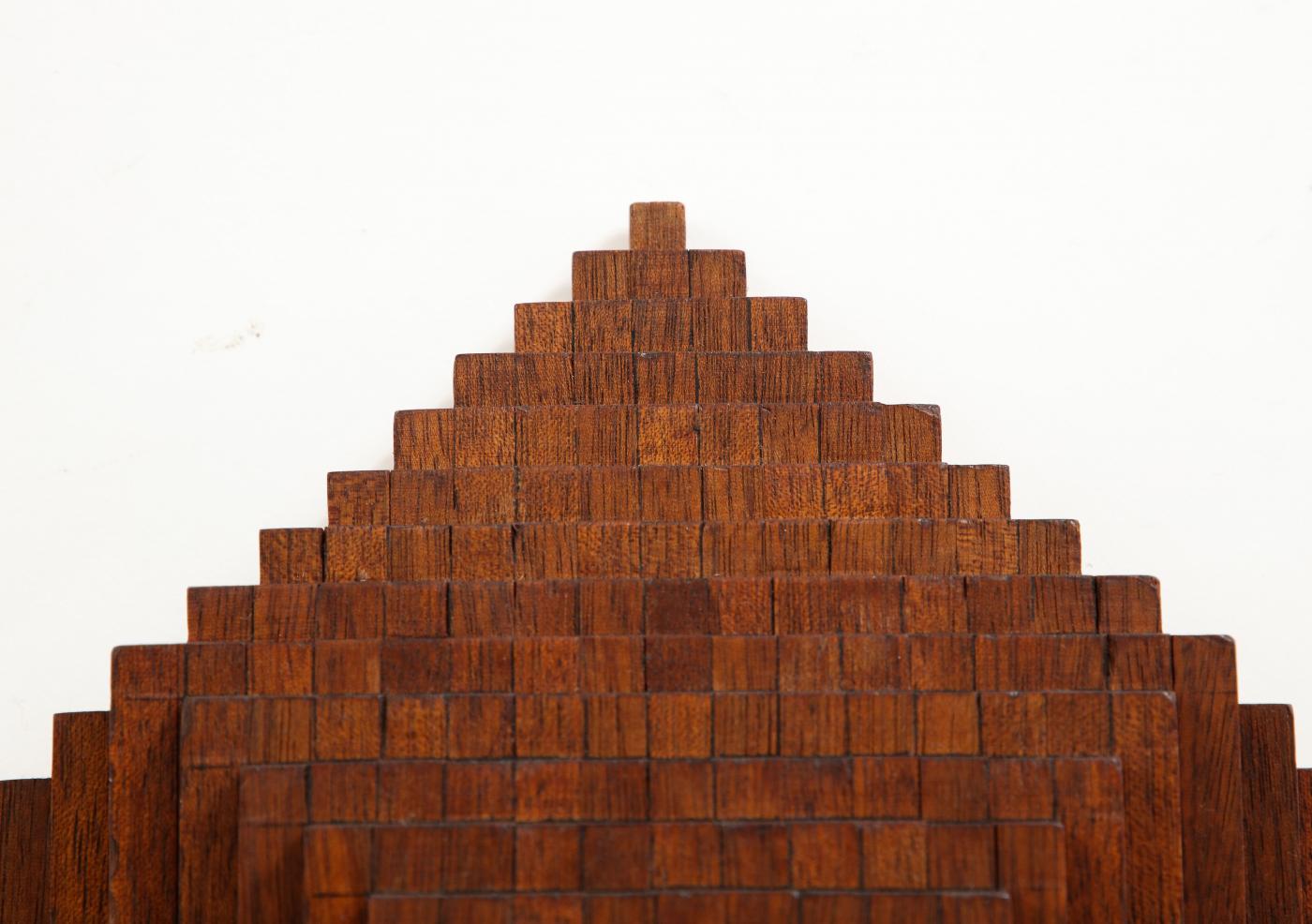 French Block Carved Pyramid, Circa 1960s