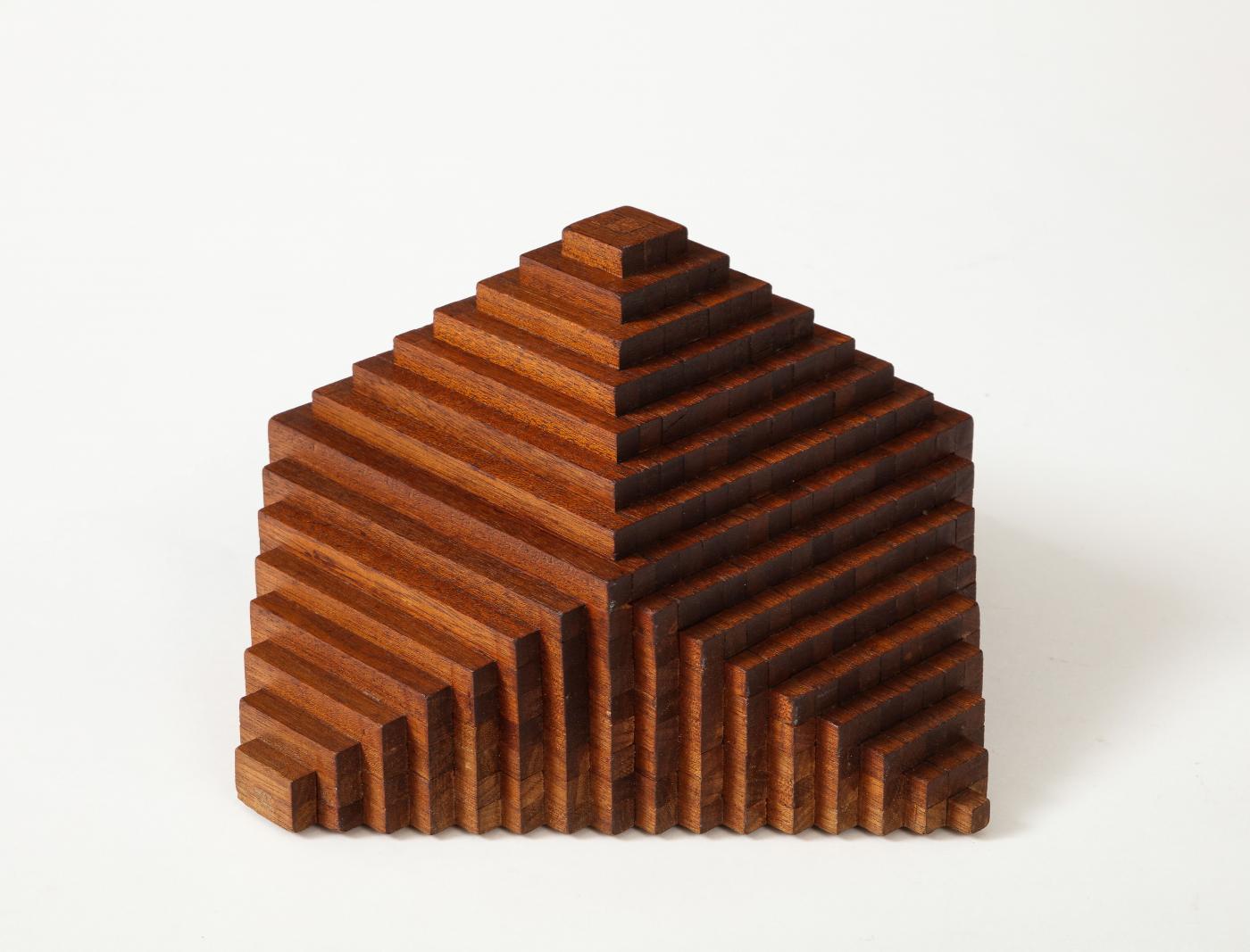 French Block Carved Pyramid, Circa 1960s