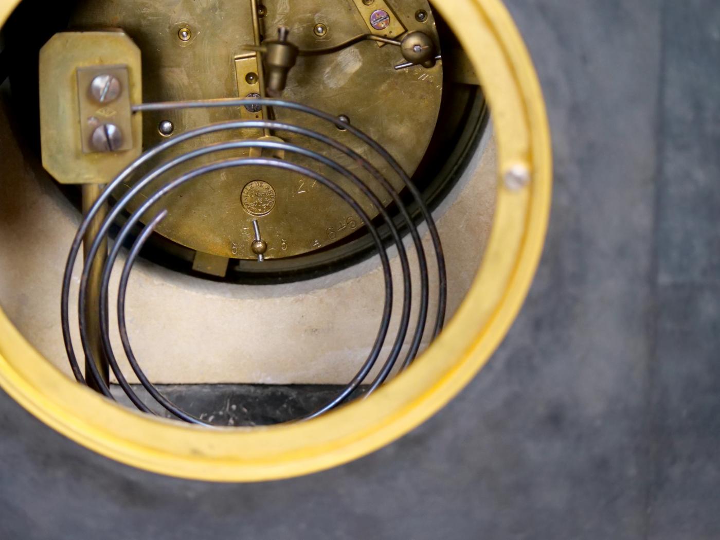 French Bronze & Slate Three Piece Garniture / Bust of Nenelaus