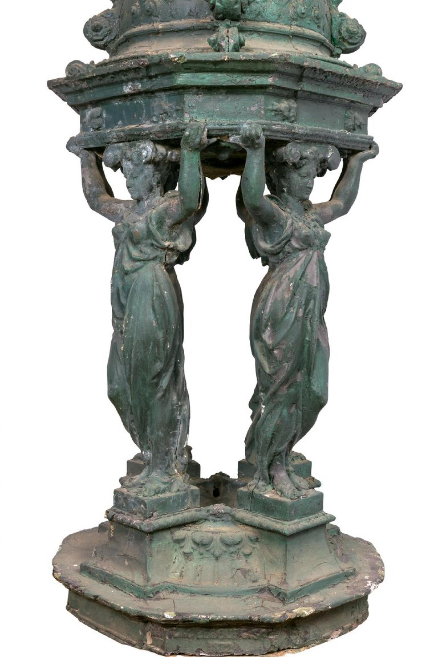 French Drinking Fountain Model by Charles Auguste Lebourg, France, 1872