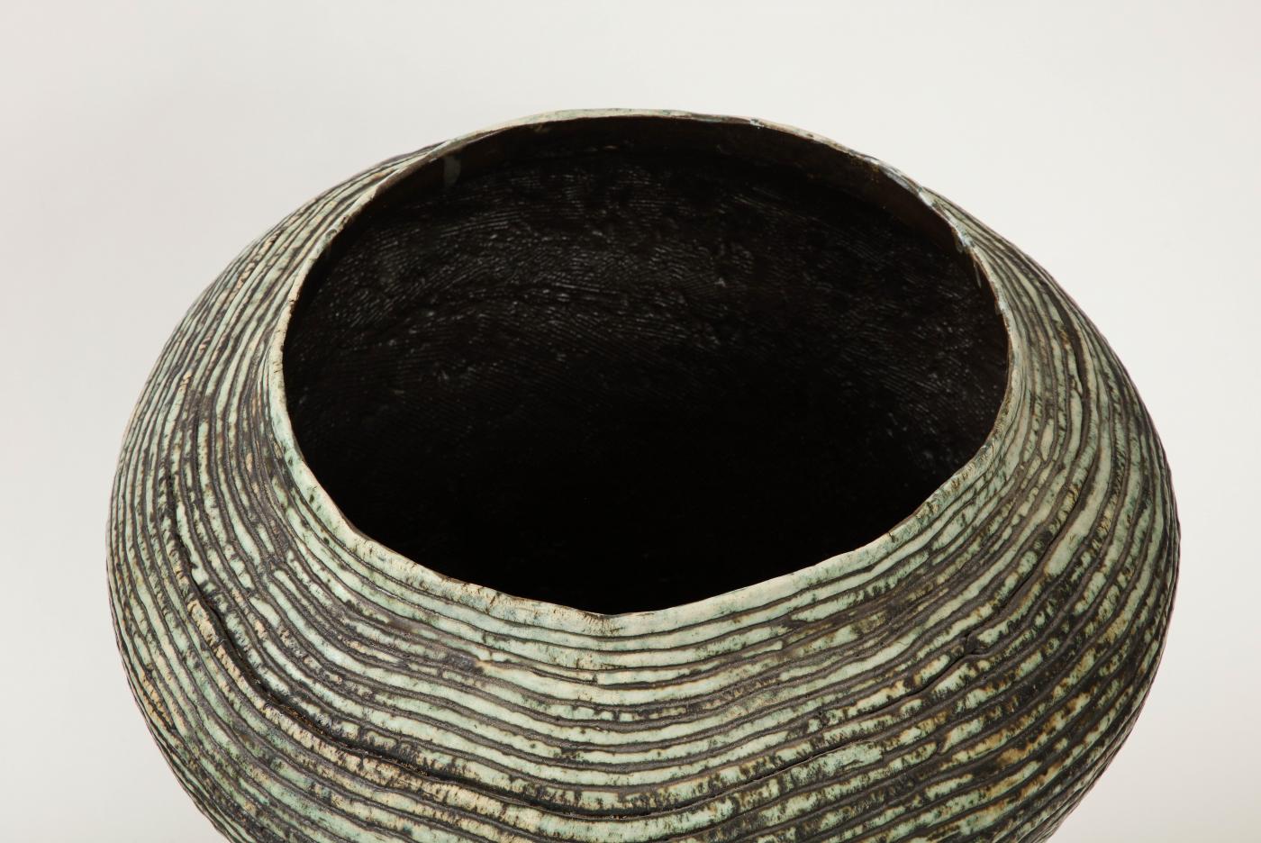 XL Handbuilt French Mid Century Ceramic Vessels