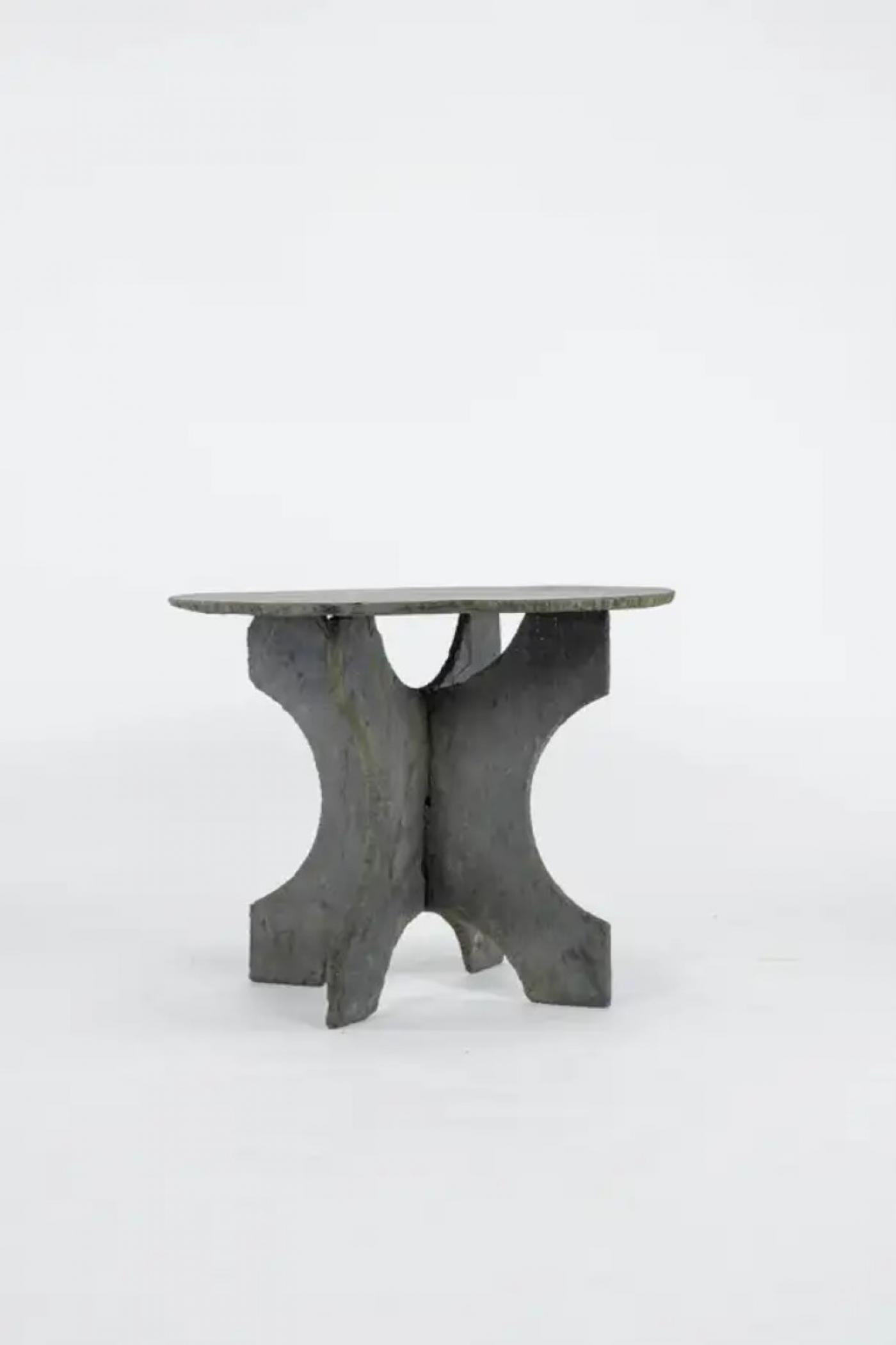 French Slate Round Table