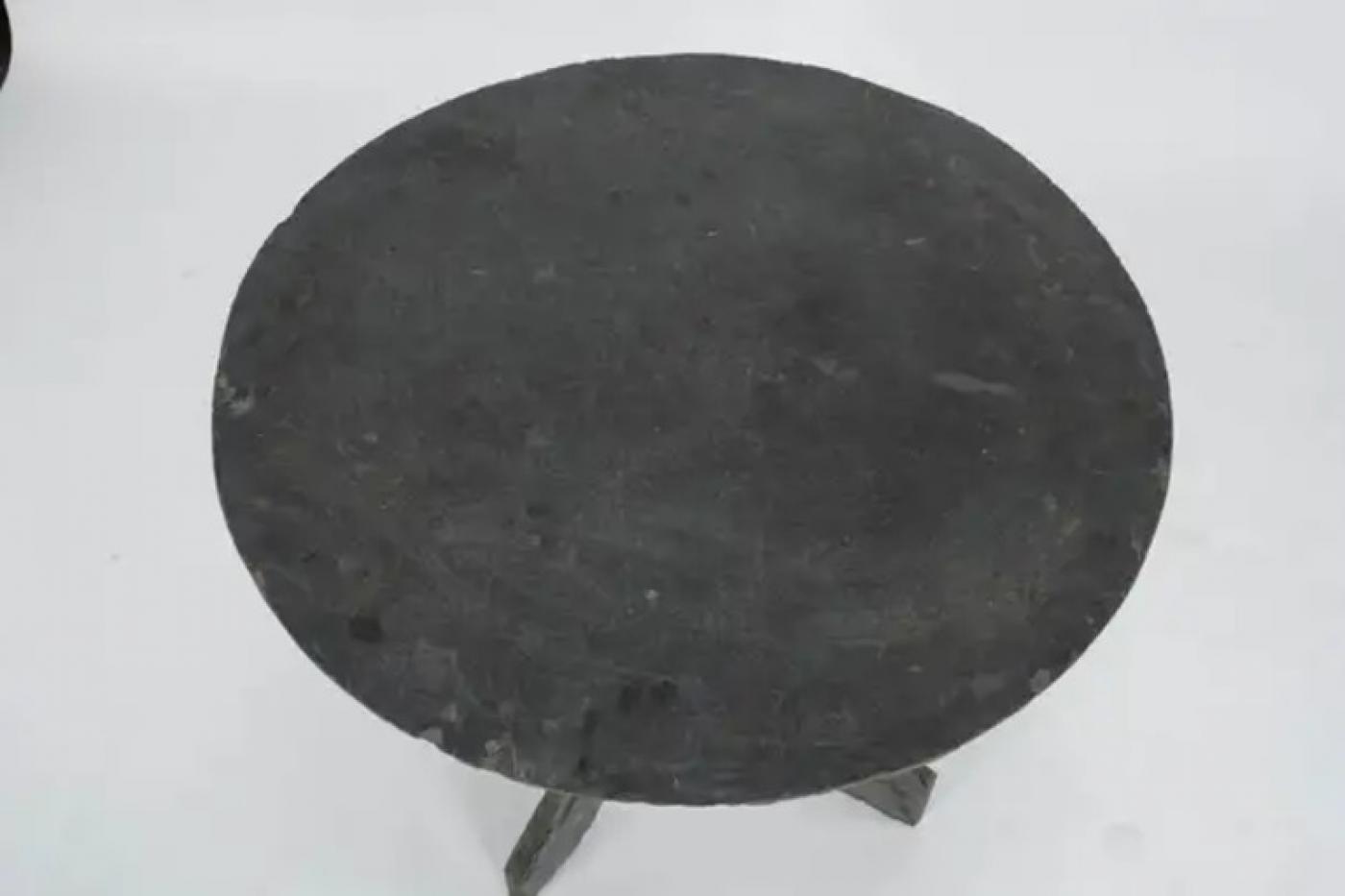 French Slate Round Table