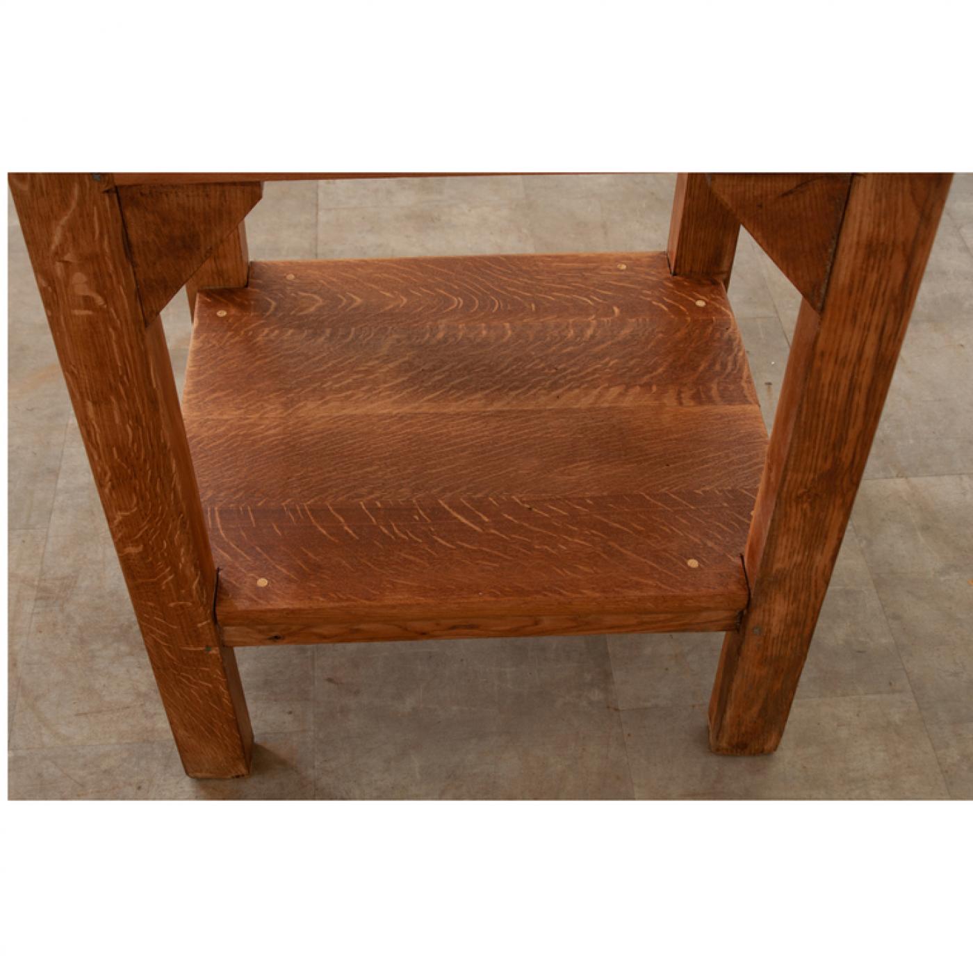 French Square Butcher Block Table