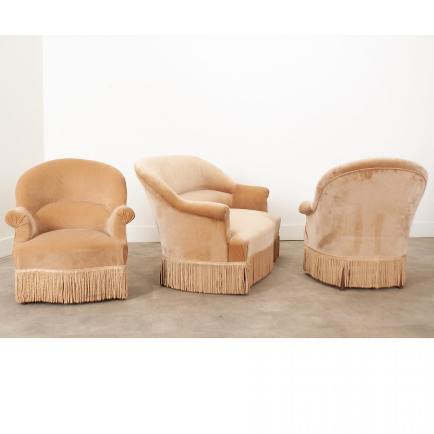 French Vintage Art Deco Style Parlor Set