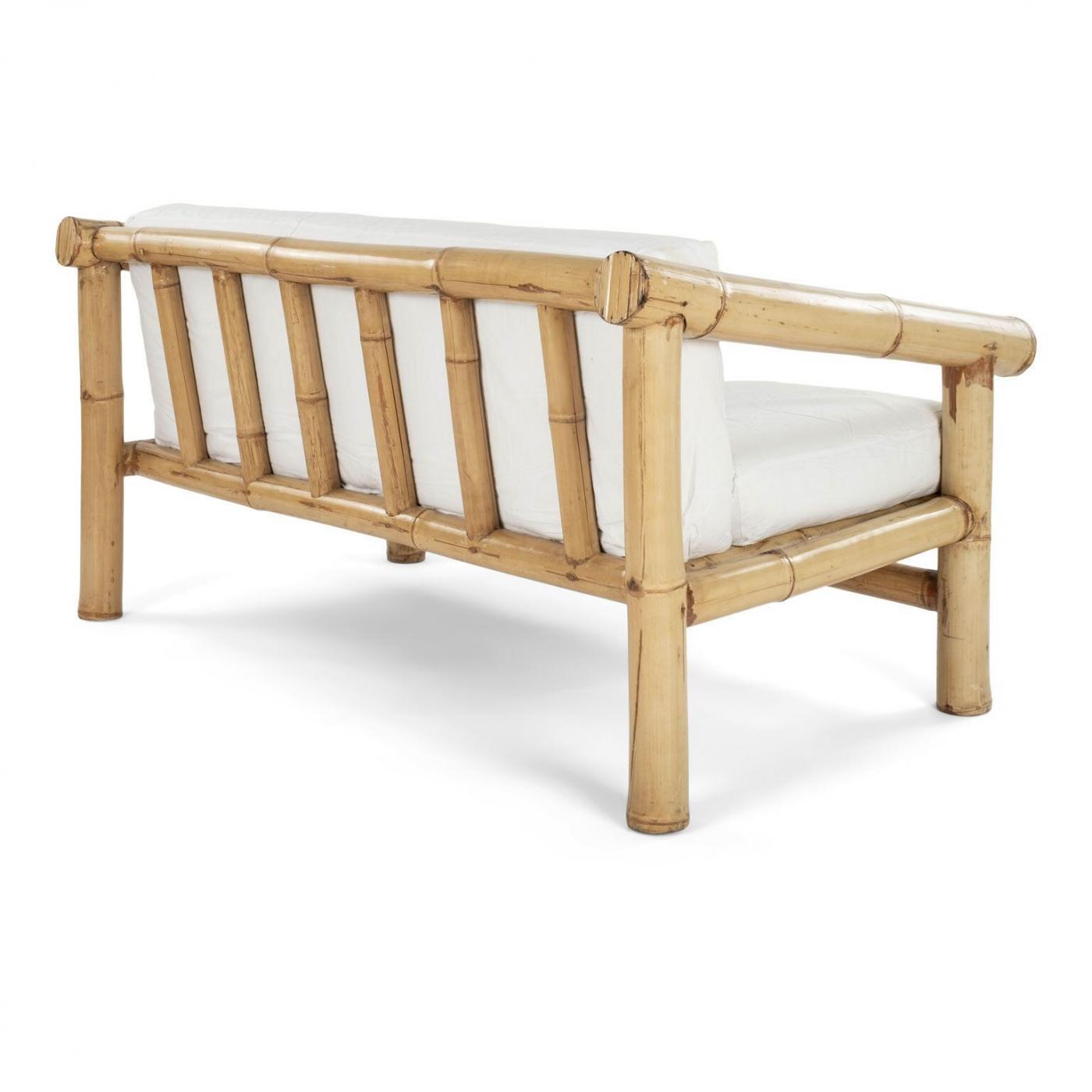 French Vintage Bamboo Sofa