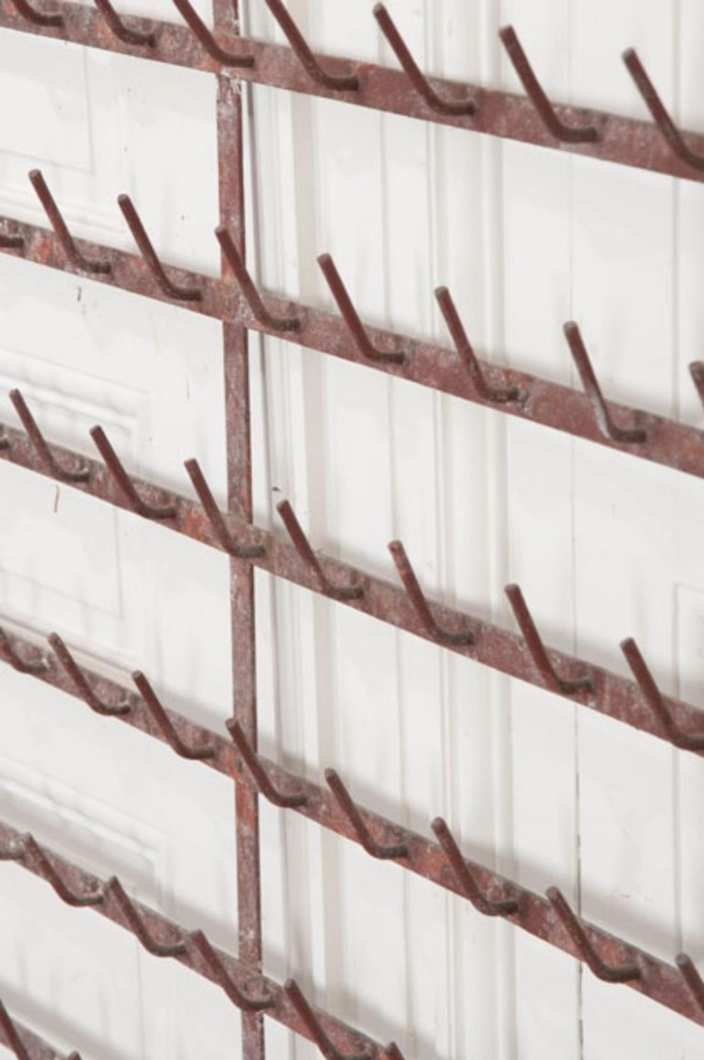 French Wall Mounted Wine Bottle Drying Rack