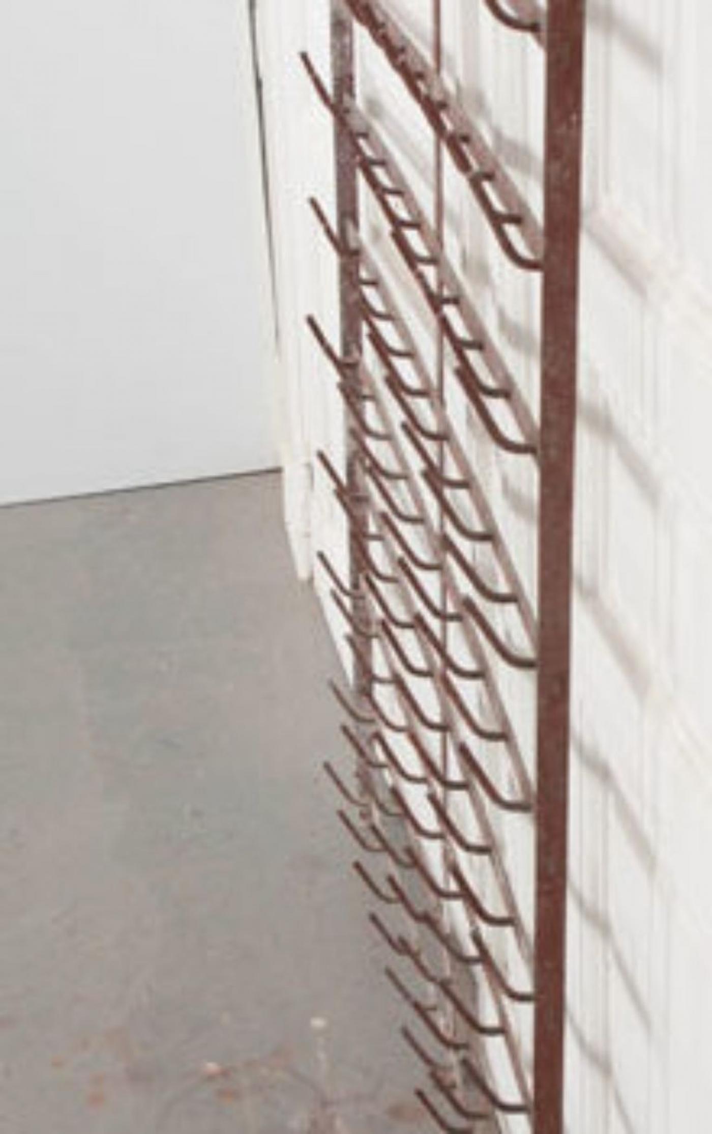 French Wall Mounted Wine Bottle Drying Rack