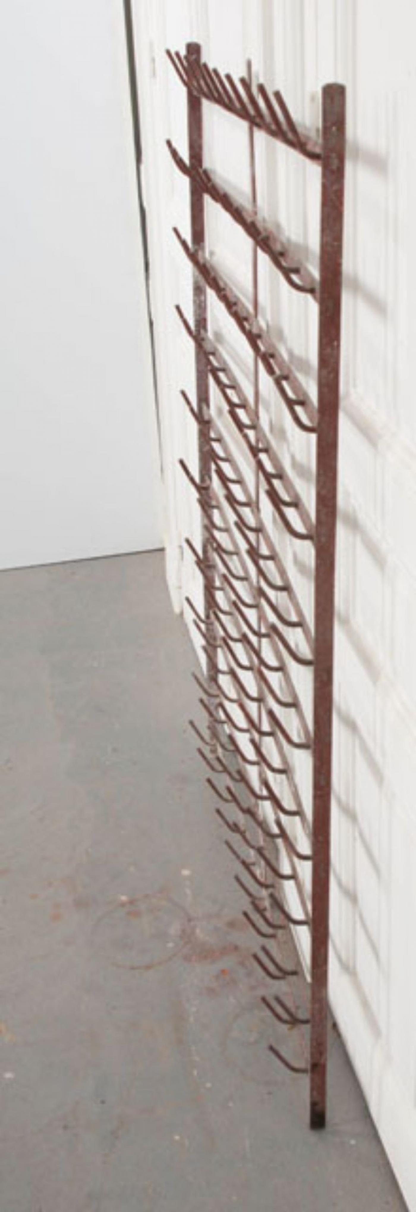 French Wall Mounted Wine Bottle Drying Rack