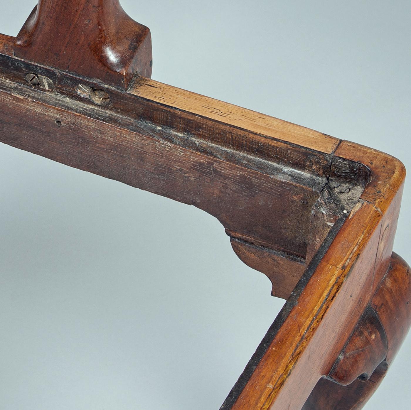 George I Walnut Double Chair Back Settee