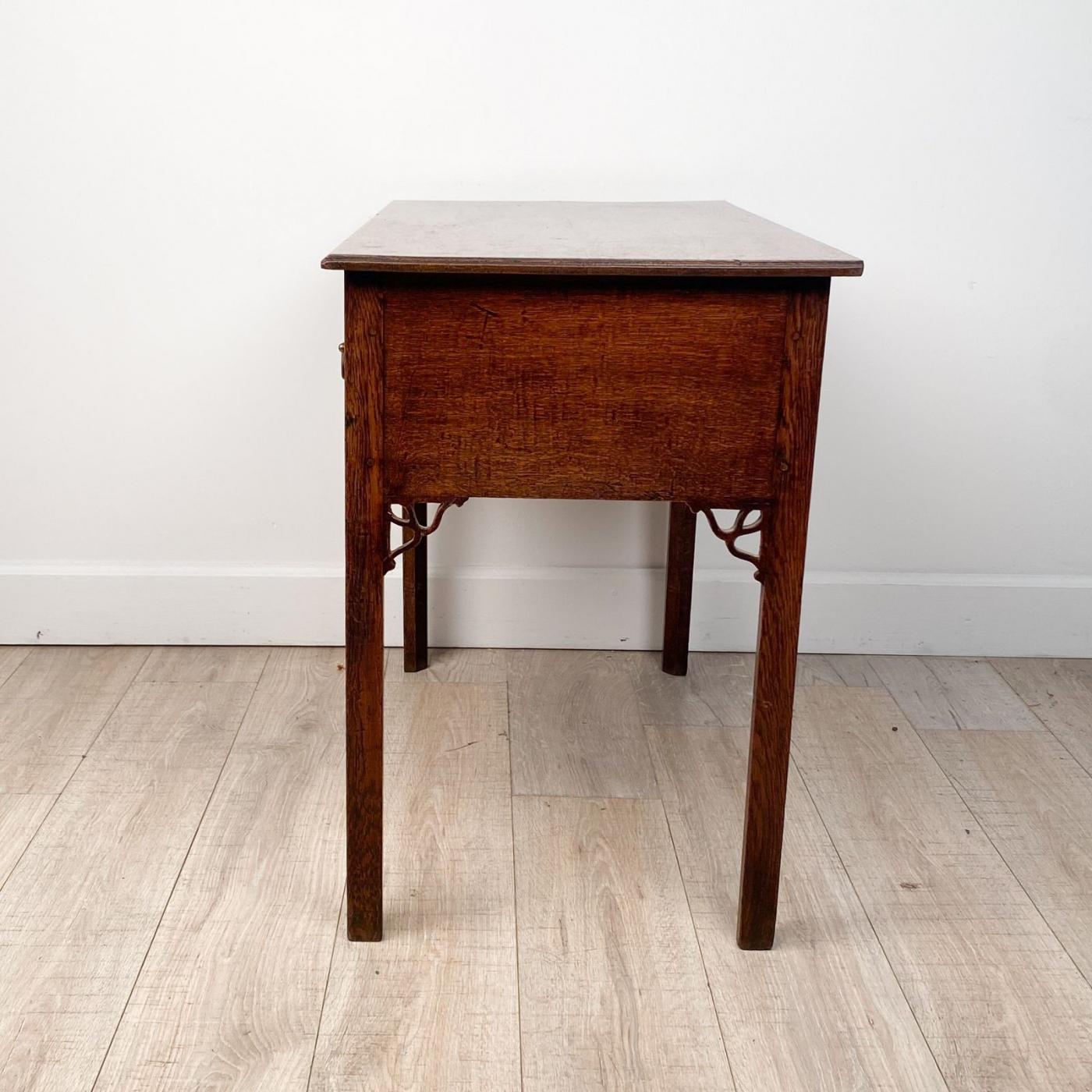 George III Period Oak Chippendale Table, circa 1780