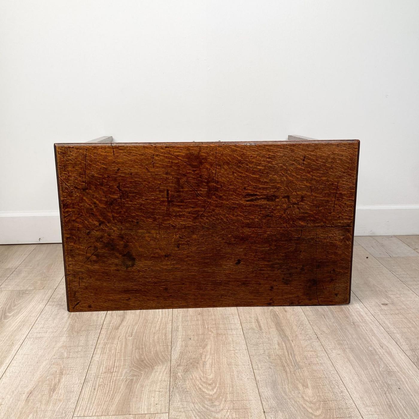 George III Period Oak Chippendale Table, circa 1780