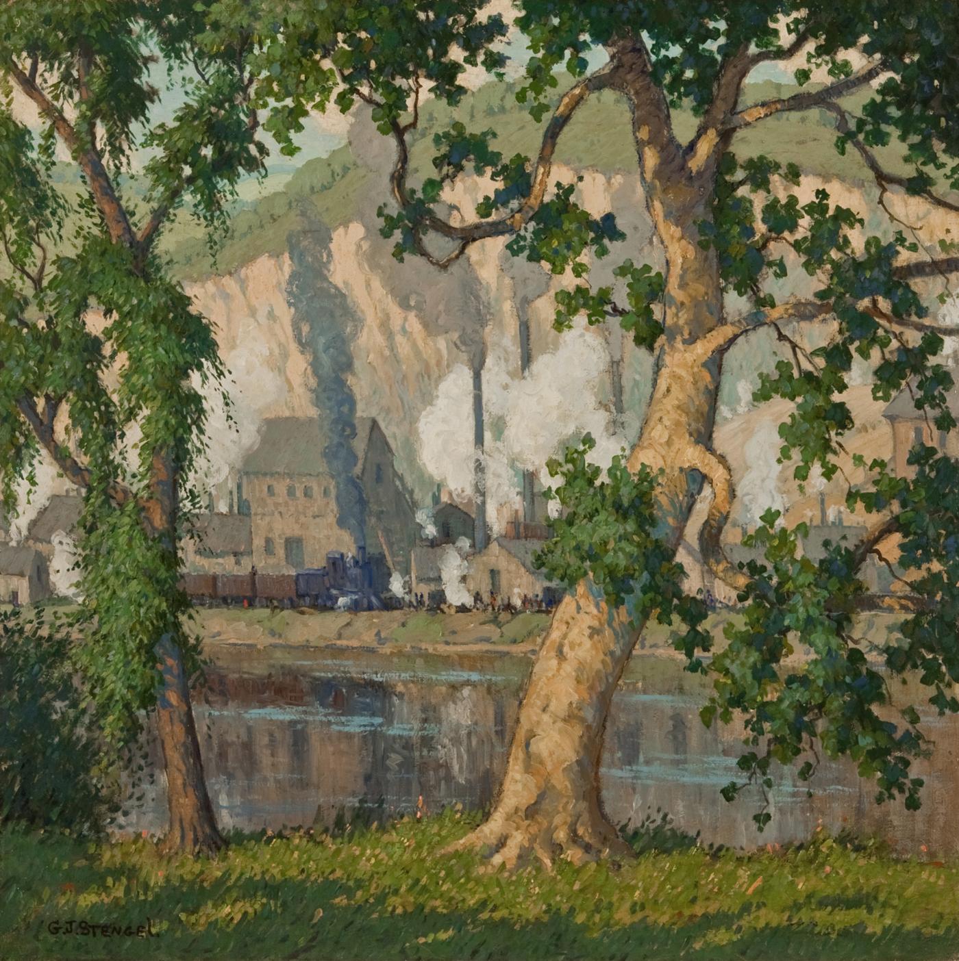 George J. Stengel - Factory & Sycamores