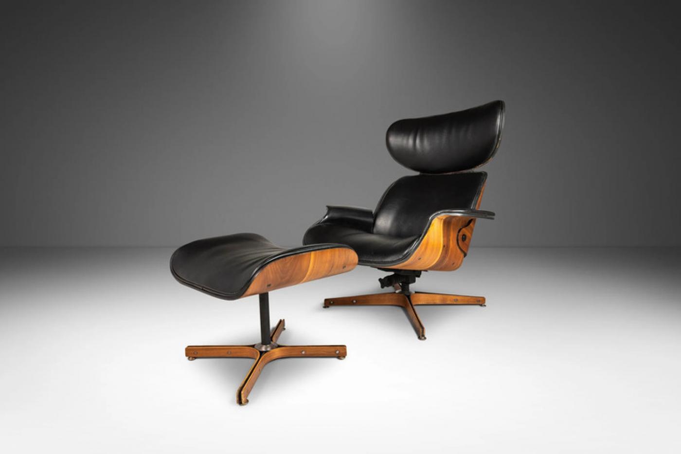 George Mulhauser - Mid Century Modern "Mr. Chair" & Ottoman by George ...