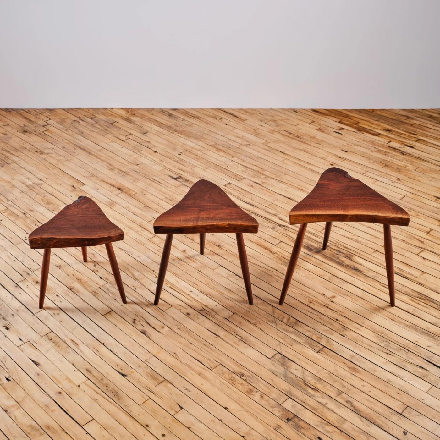 George Nakashima - AMOEBA NESTING TABLES, 1987