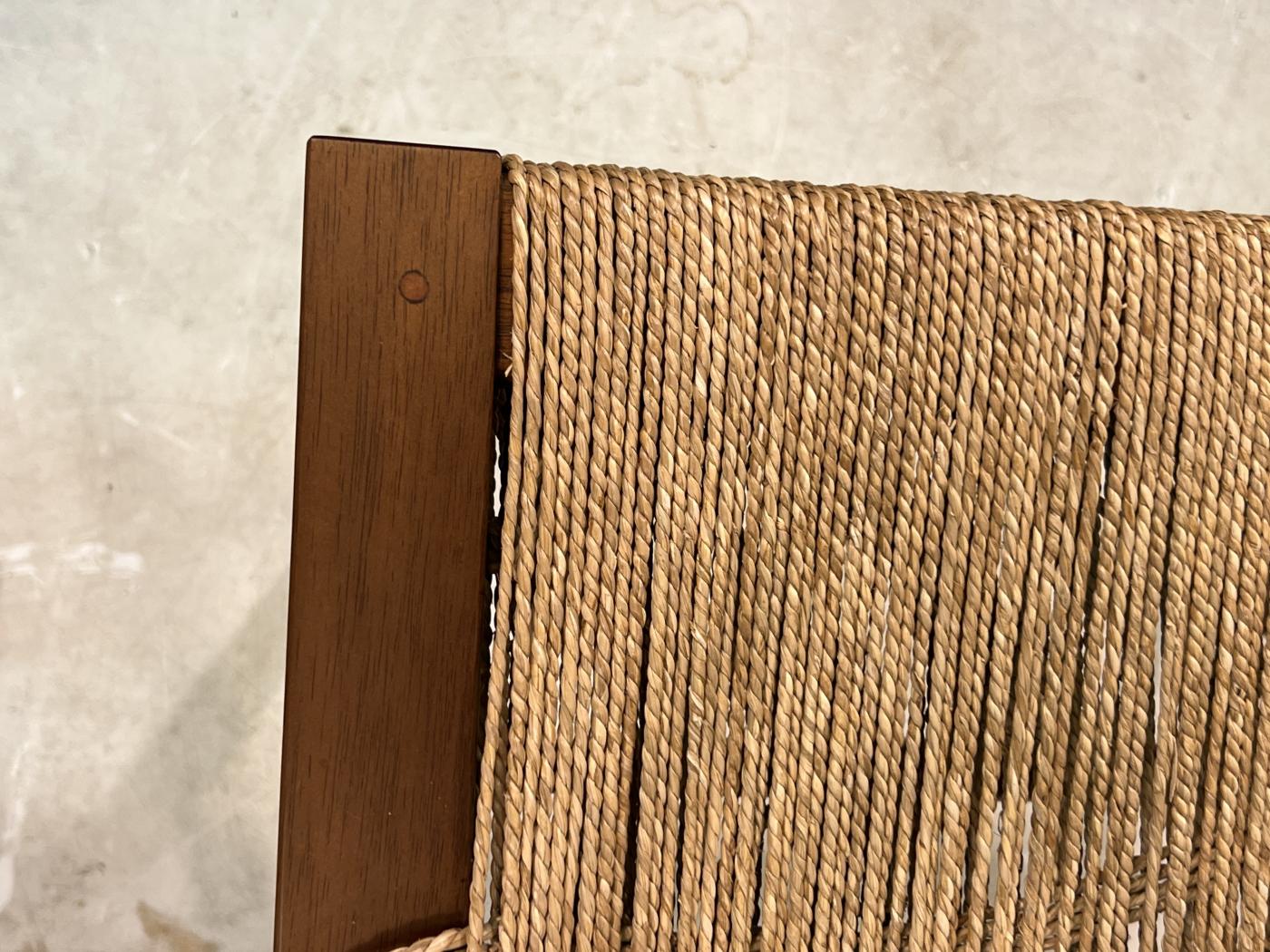 George Nakashima - GEORGE NAKASHIMA WOOD AND GRASS WOVEN SEAT CHAIR