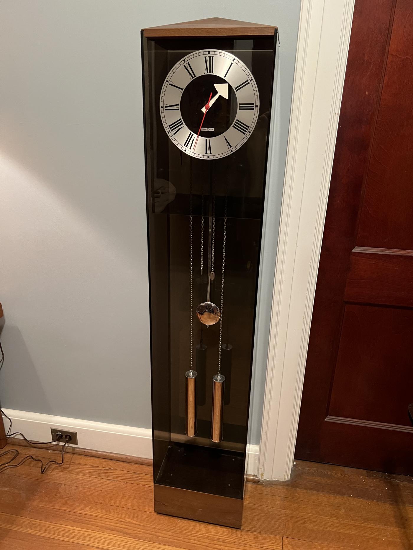George Nelson - MODERNIST GEORGE NELSON GRANDFATHER CLOCK FOR HOWARD MILLER