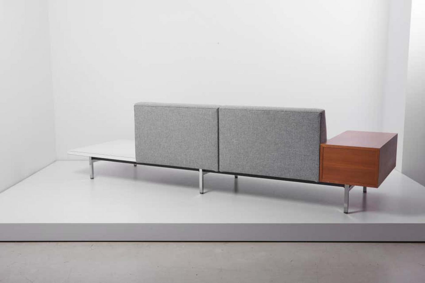 George Nelson - Two Modular Sofas with Table and Drawers by George ...