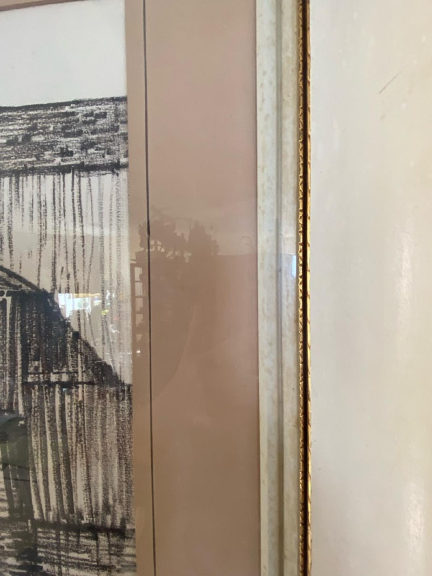 George Wharton Edwards - MID CENTURY HOUSE ON OCEAN CHARCOAL DRAWING IN ...