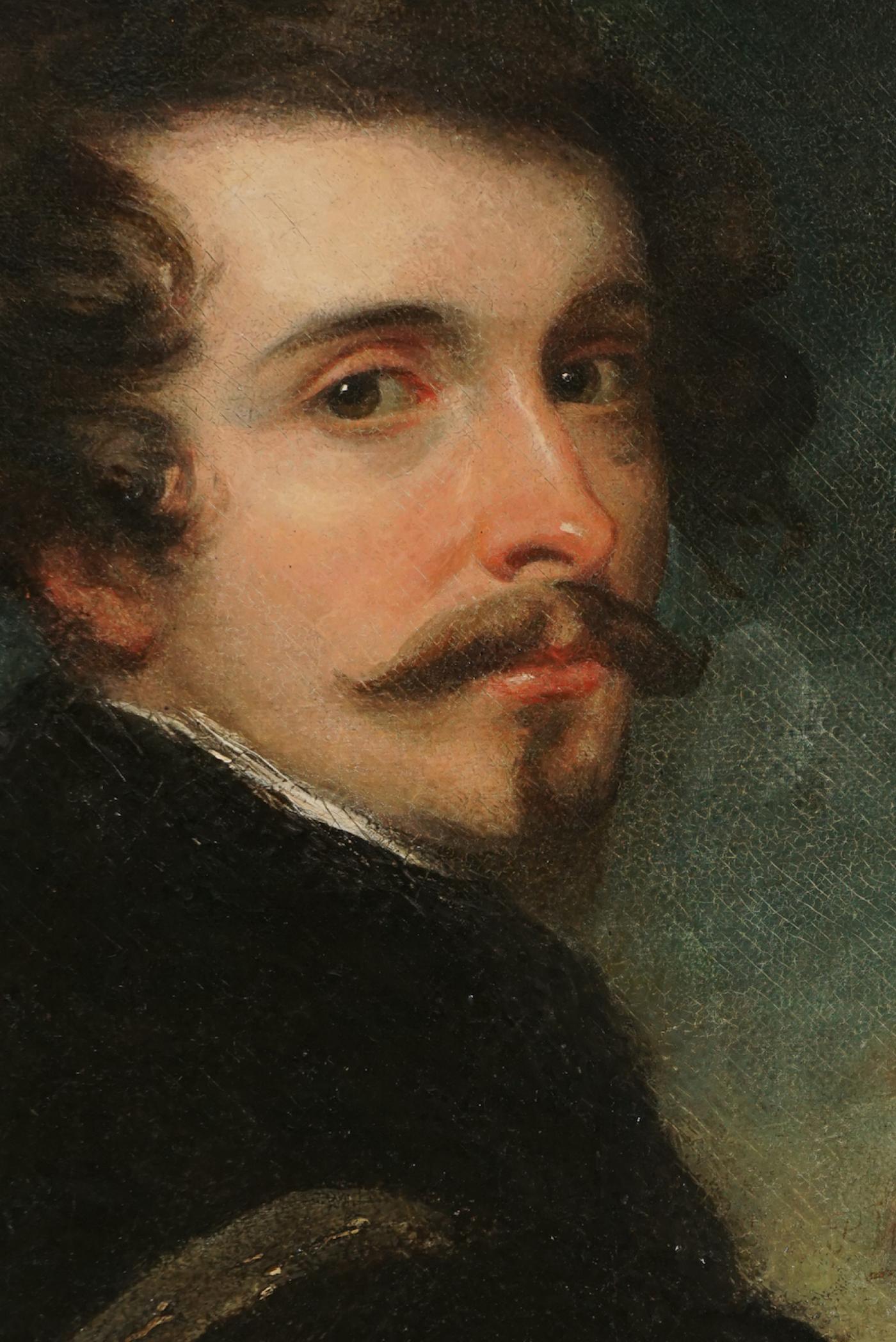German Romantic School Portrait of a Gentleman Falconer