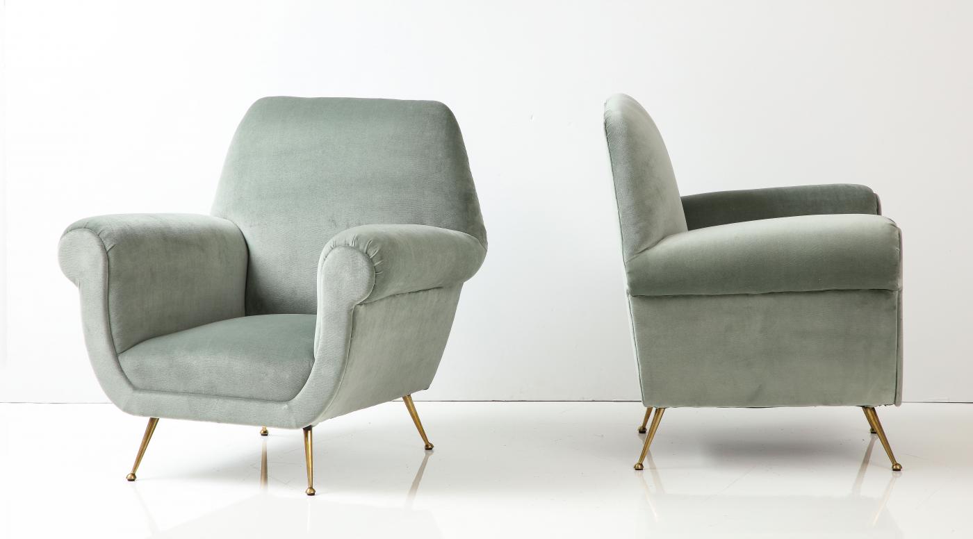 Gigi Radice - 1950's Modernist Lounge Chairs By Gigi Radice