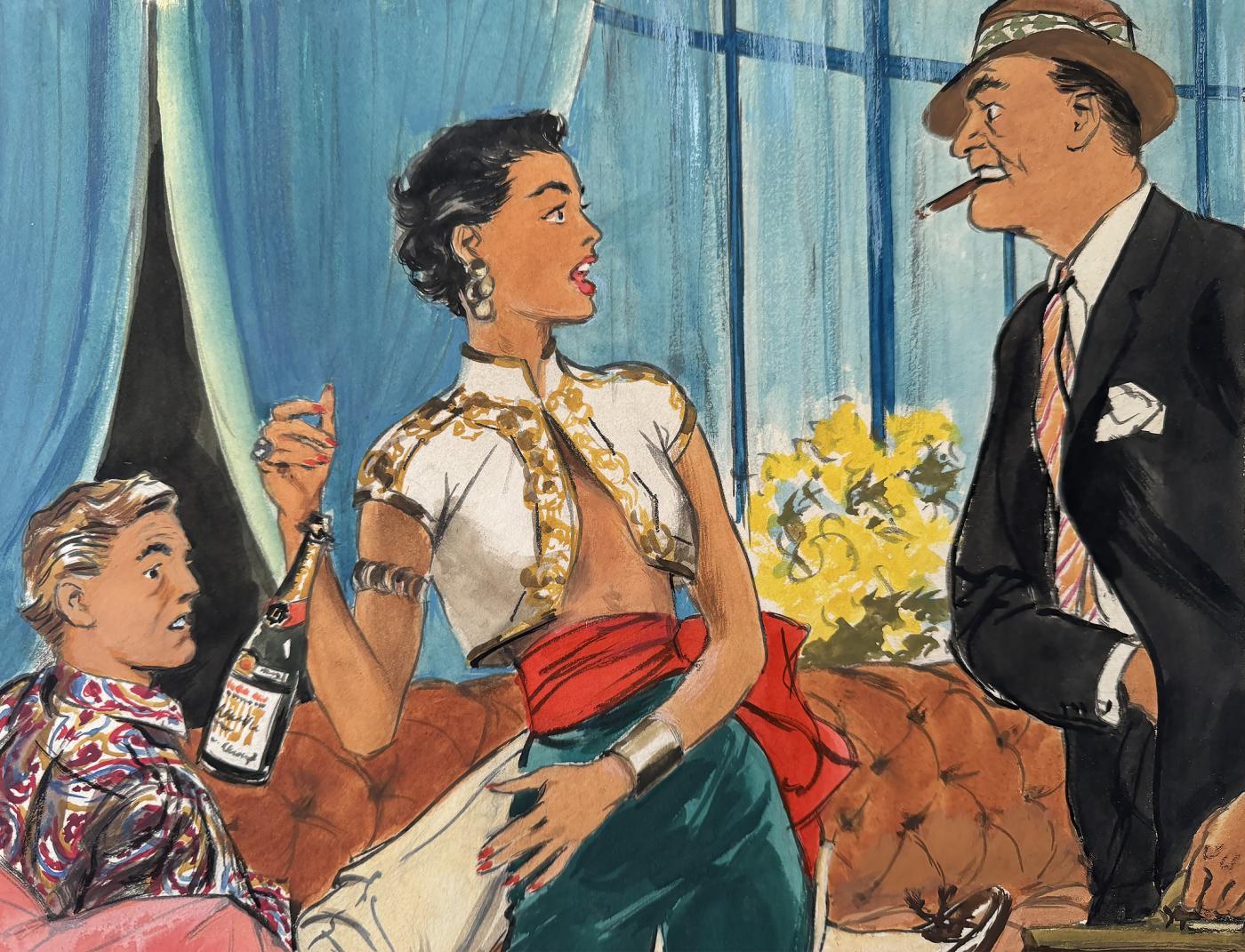 Gilbert Bundy - Caught My Wife with Another Man Esquire Magazine Cartoon