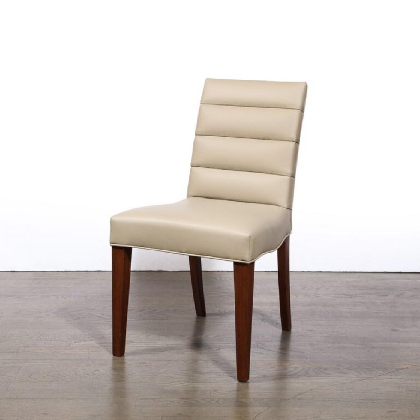 Gilbert Rohde - Art Deco Gilbert Rohde Chair in Holly Hunt Leather w ...