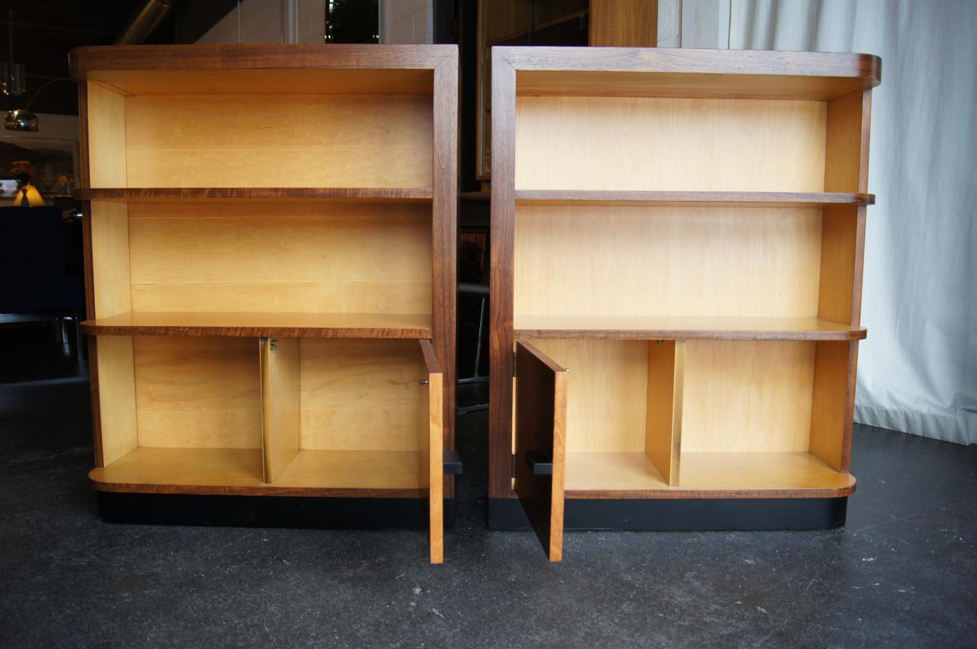 Gilbert Rohde - Pair of Art Deco Bookcases by Gilbert Rohde for Herman ...