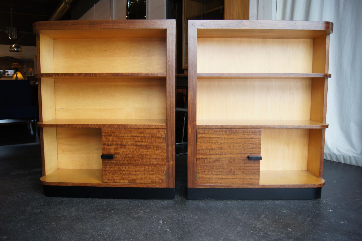Gilbert Rohde - Pair of Art Deco Bookcases by Gilbert Rohde for Herman ...