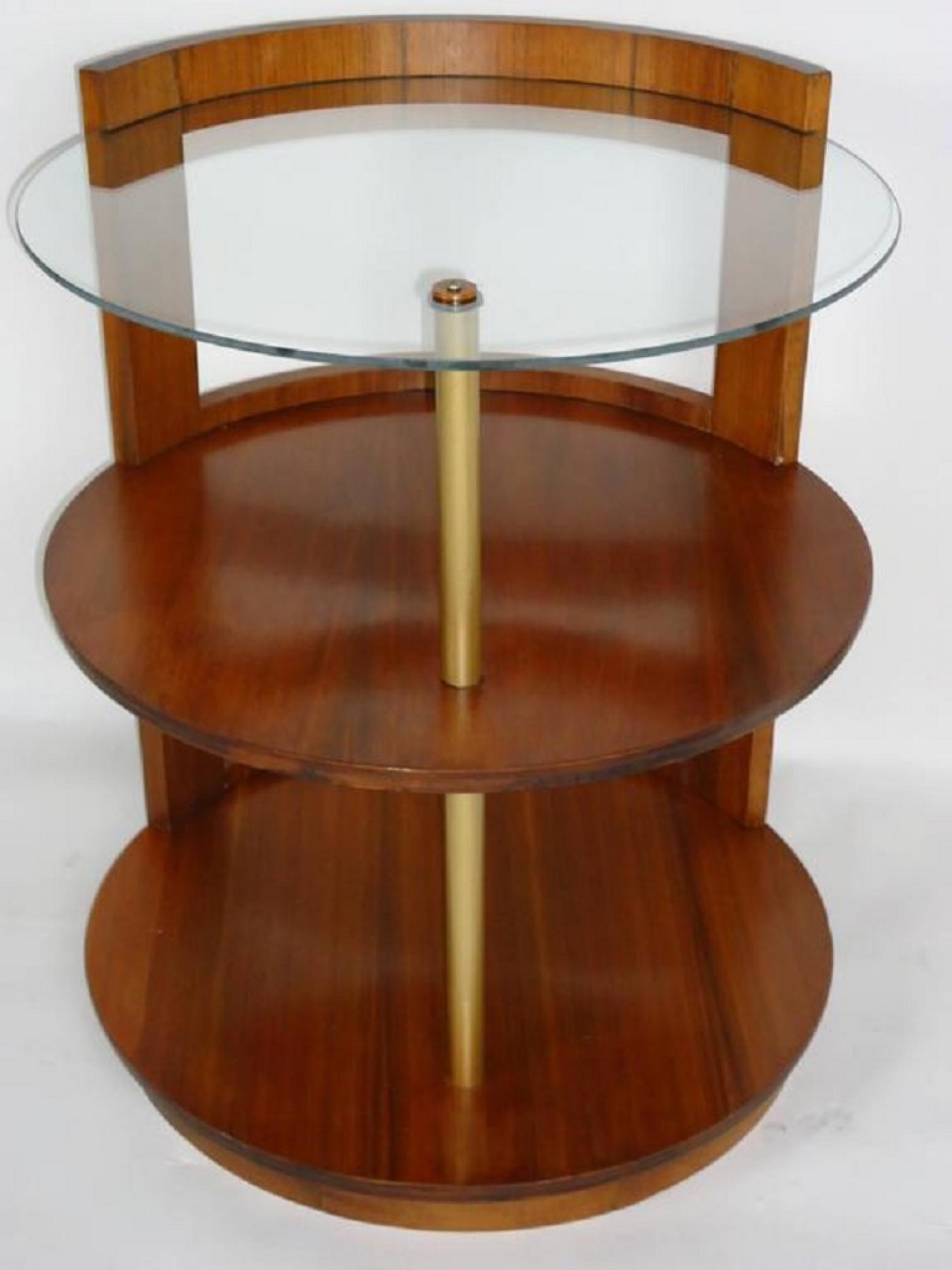 Gilbert Rohde - Rare Gilbert Rohde Three-Tier Side Table or Nightstand ...