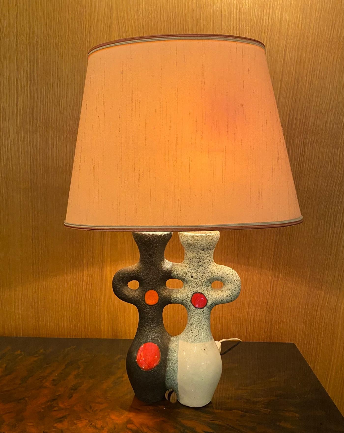 Gilbert Valentin - Ceramic Table Lamp by Les Archanges/Gilbert Valentin ...