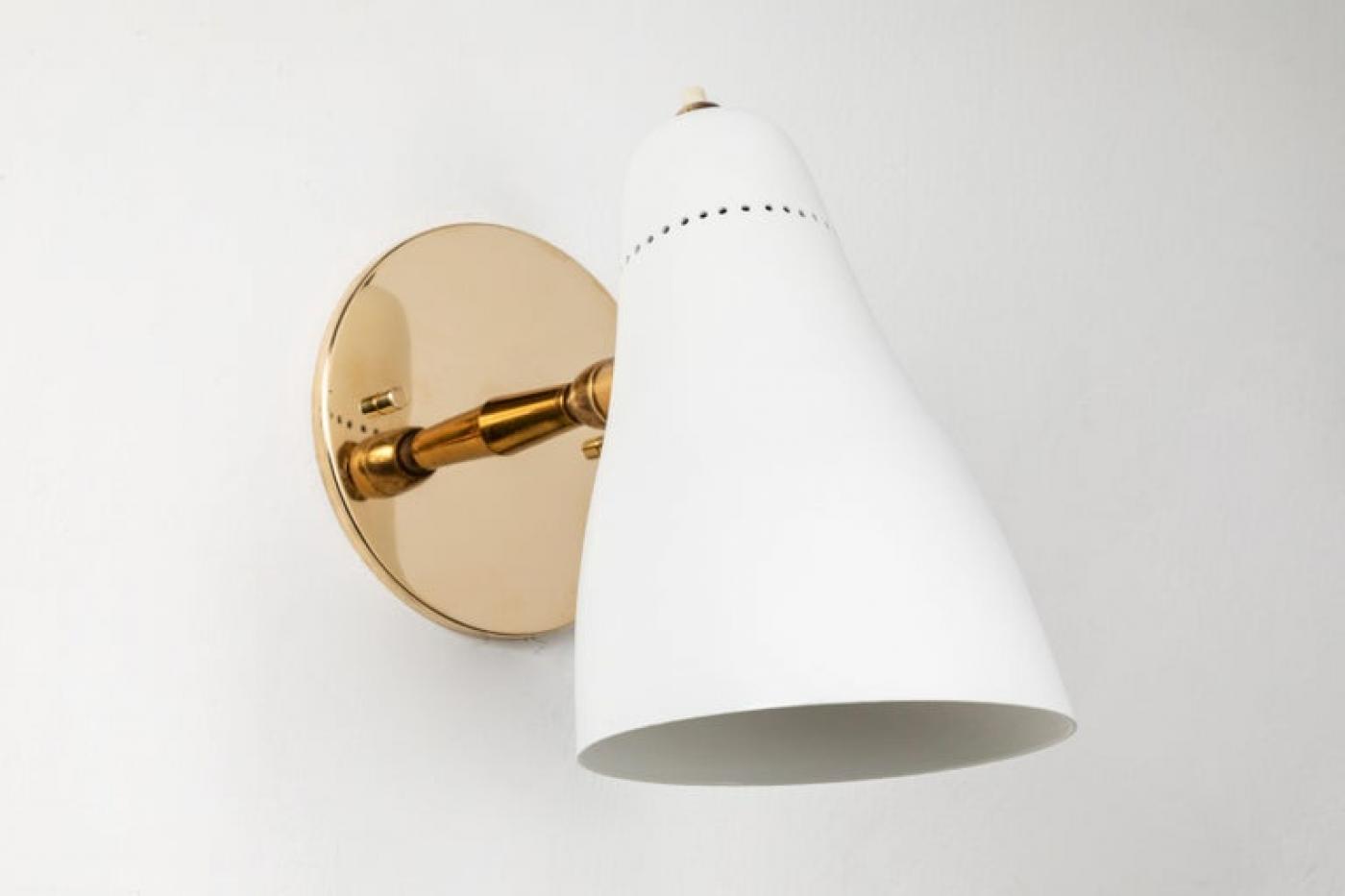 Gino Sarfatti - Gino Sarfatti Perforated Cone Sconce for Arteluce ...