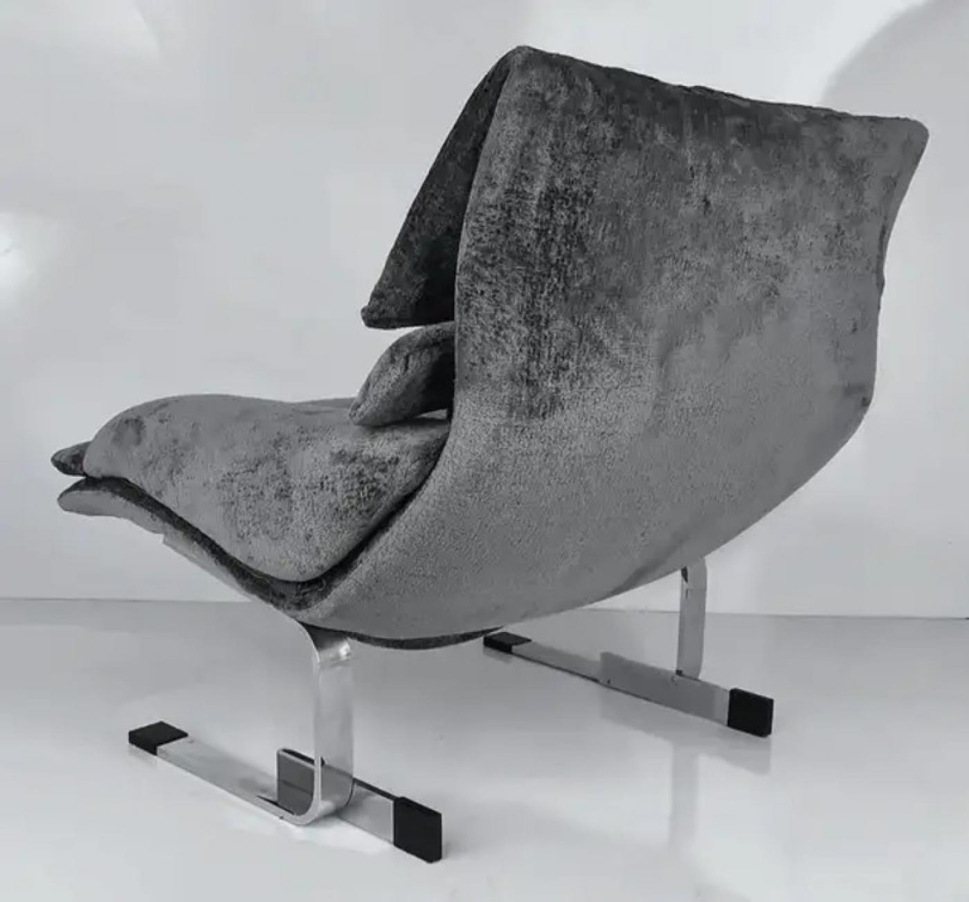 Giovanni Offredi - Onda Wave Chair and Ottoman Giovanni Offredi for ...