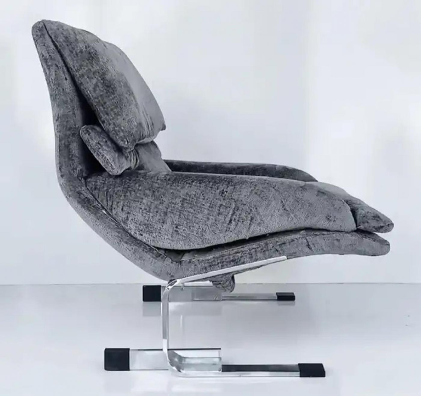 Giovanni Offredi - Onda Wave Chair and Ottoman Giovanni Offredi for ...