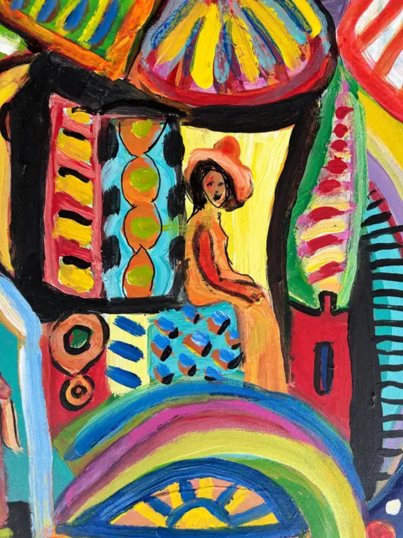 Gloria Allison - Vintage Abstract Painting, Cuban American Artist ...