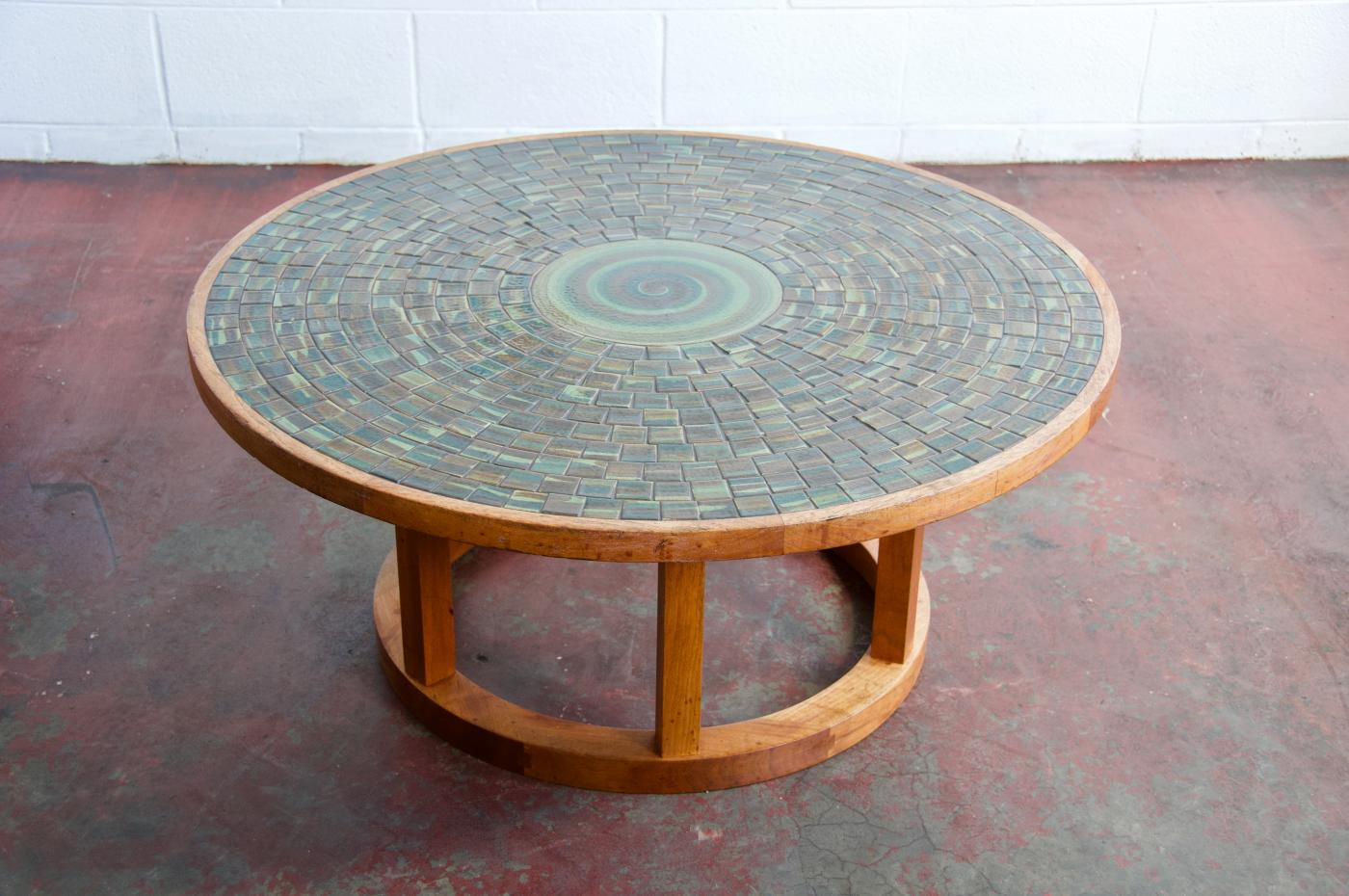 Gordon Martz - Ceramic Tile-Top Coffee Table by Gordon and Jane Martz