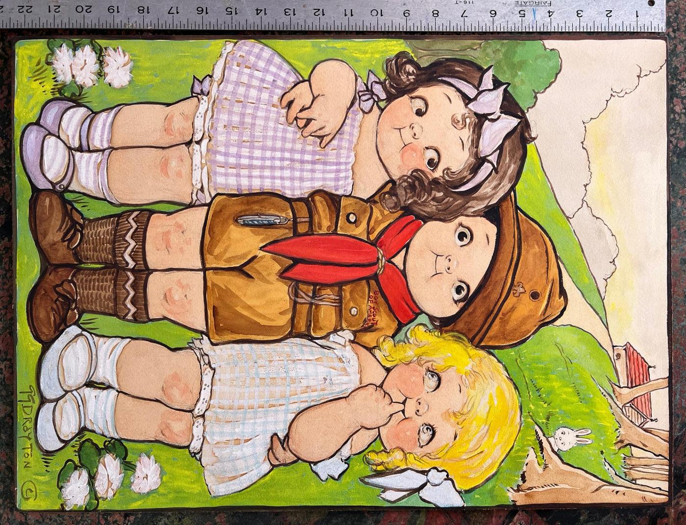 Grace Drayton - Three Rosy Cheek Children - Children Book Illustration ...