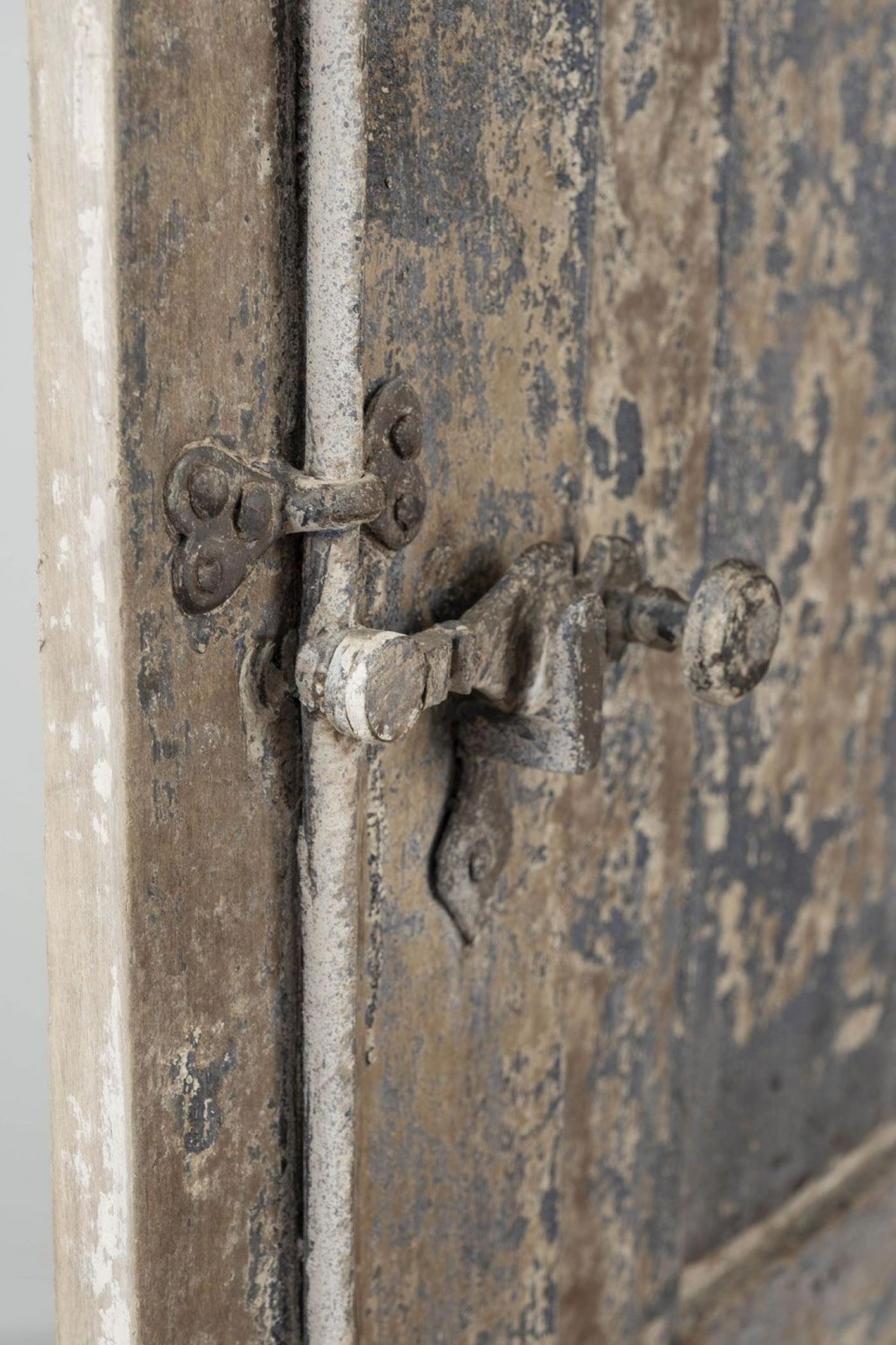 Grand-Scale French Baroque Painted Wardrobe