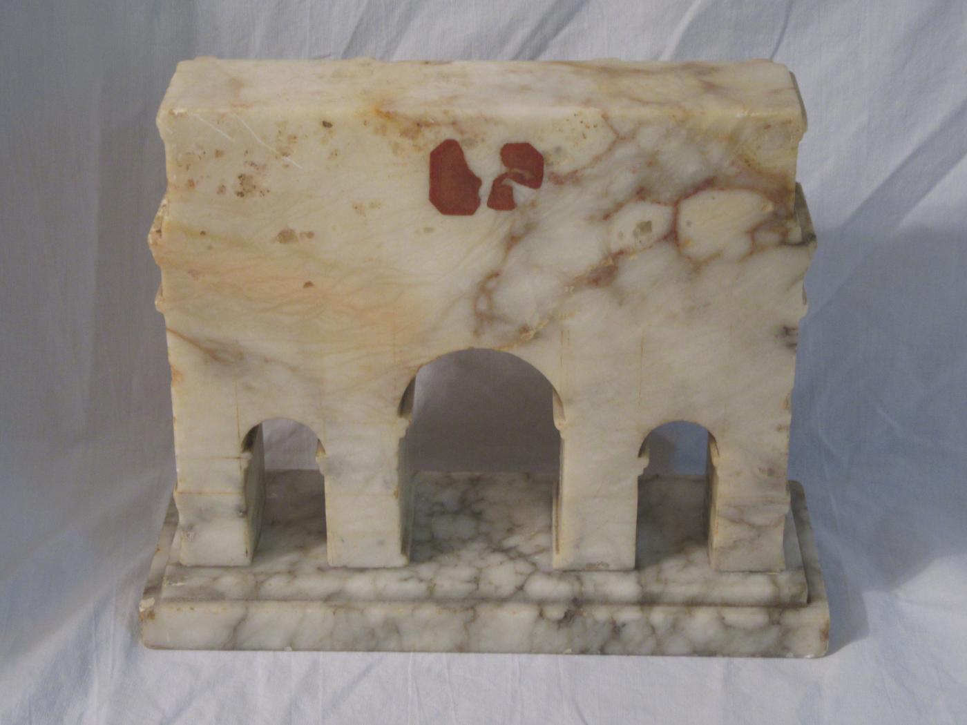 "Grand Tour" Carved Alabaster Model of the Arch of Constantine
