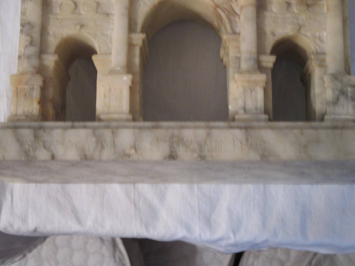 "Grand Tour" Carved Alabaster Model of the Arch of Constantine