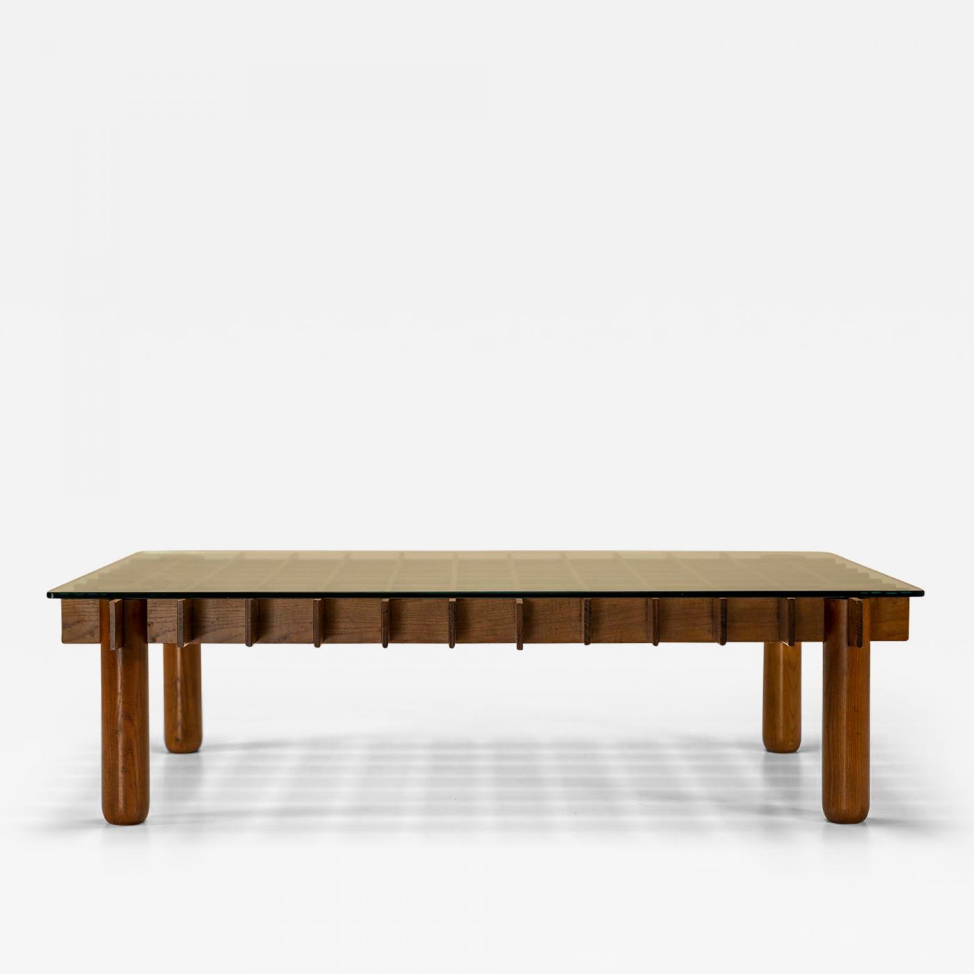 Graphic Rectangular Coffee Table in Maple Wood, Italy 1970s