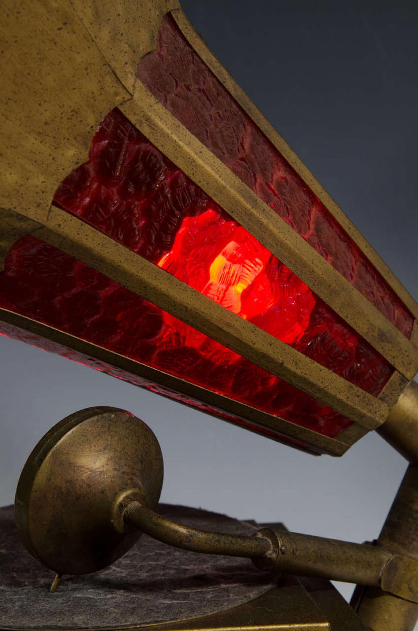 Great 1940s Hand Formed Victrola Lamp