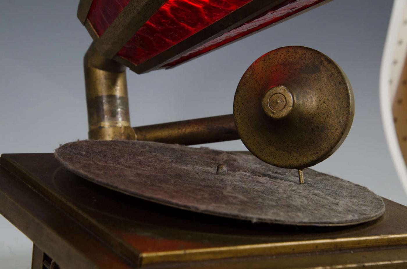 Great 1940s Hand Formed Victrola Lamp