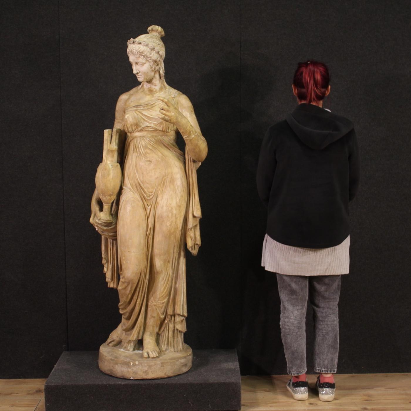 Great patinated stucco sculpture from the 20th century