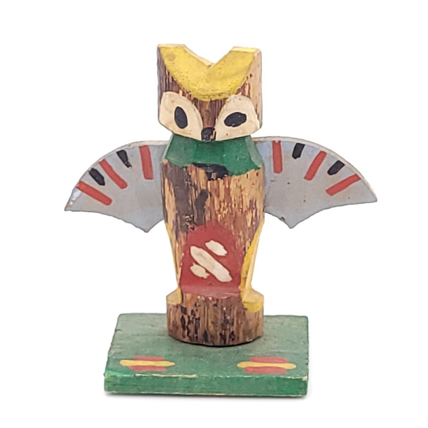 Group of Four Vintage Small Totem Poles