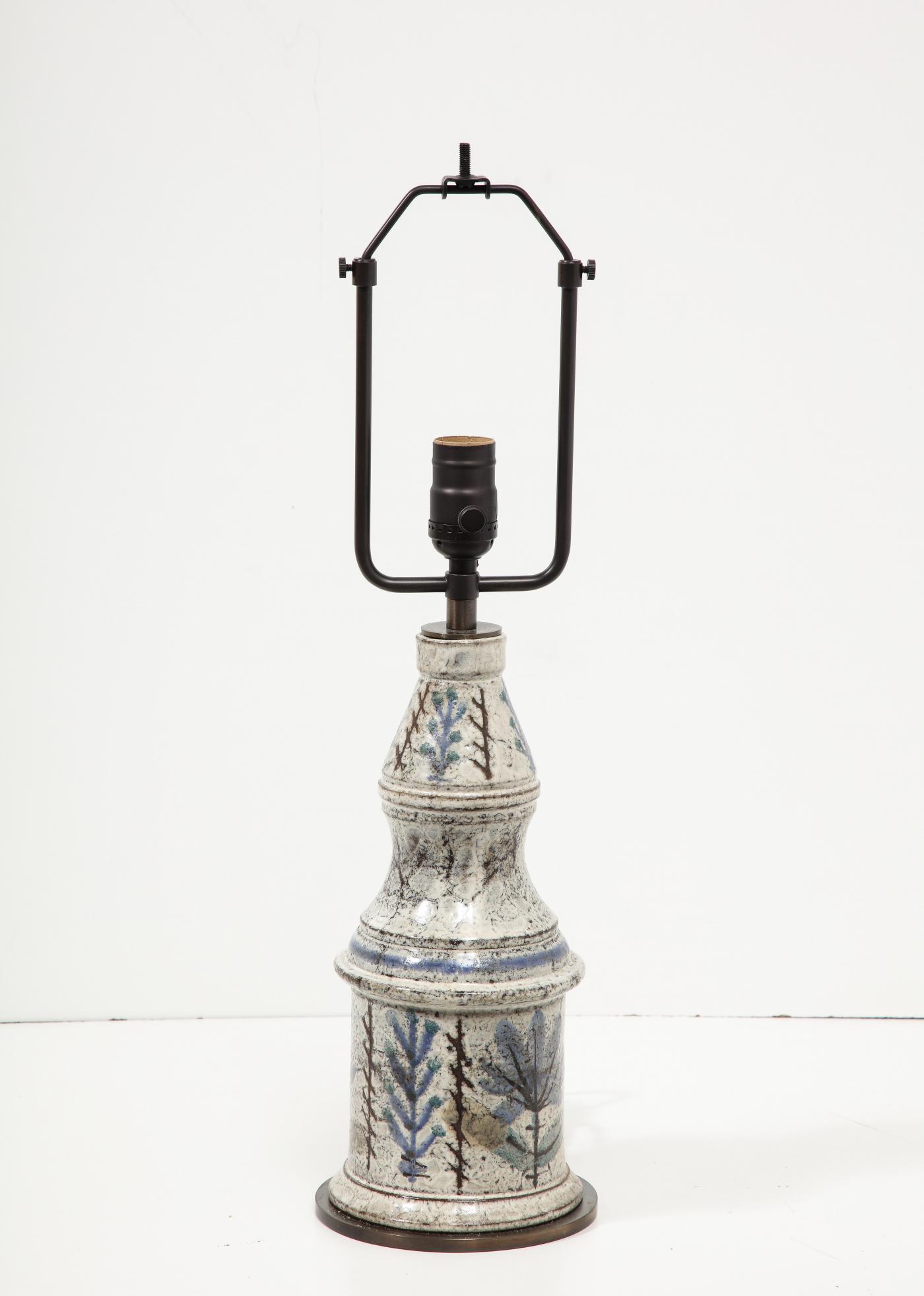 Gustave Reynaud - Ceramic lamp by Gustave Reynaud, Vallauris, France