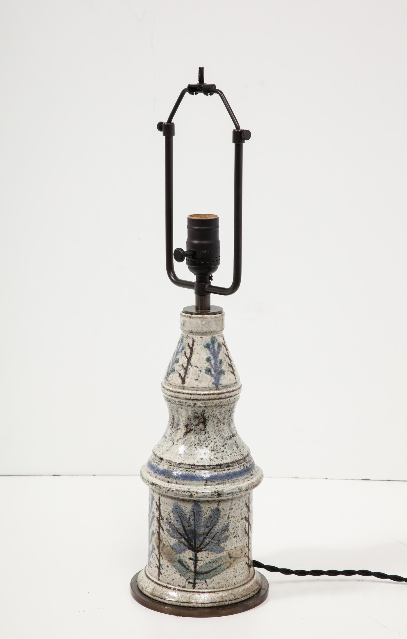 Gustave Reynaud - Ceramic lamp by Gustave Reynaud, Vallauris, France