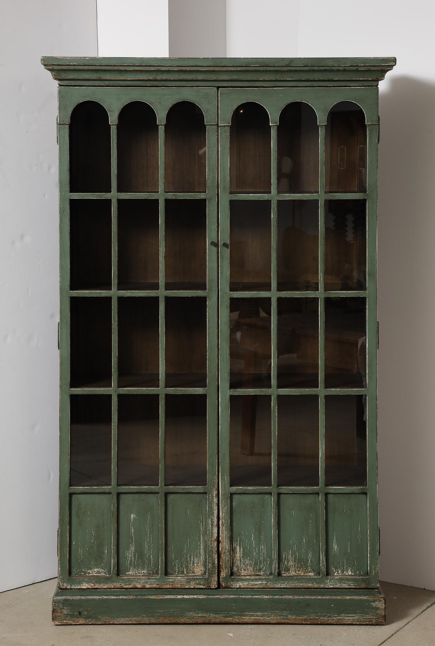HAND PAINTED FARMHOUSE ARMOIRE