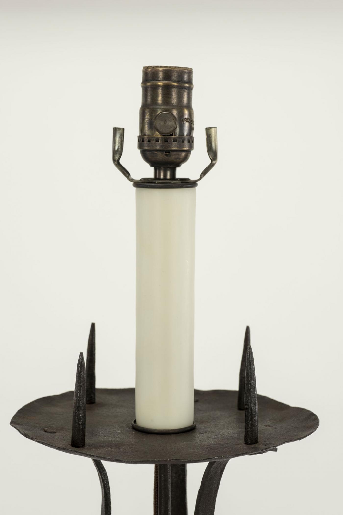 Hand-Forged Iron Floor Lamp